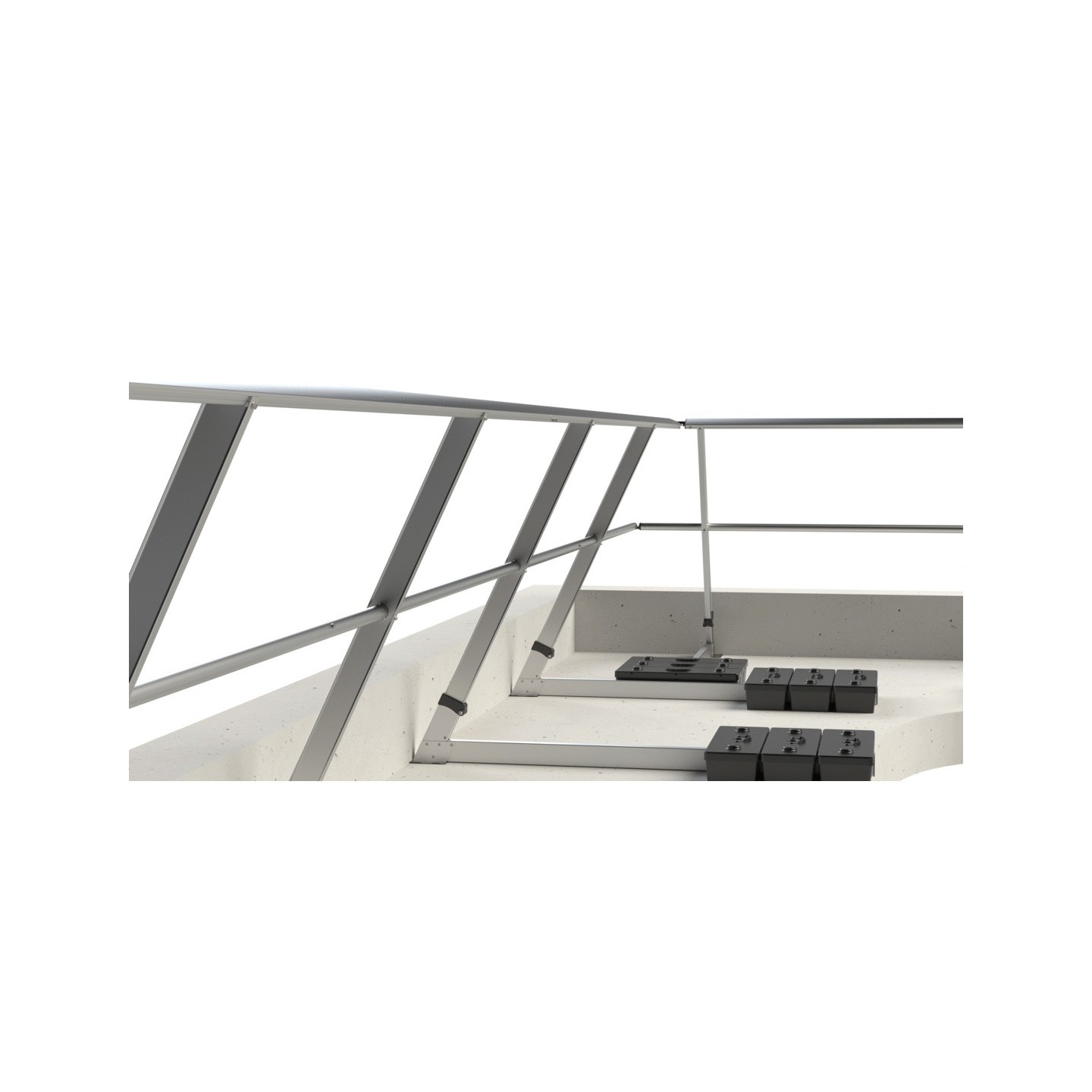 Garde-corps autoportant incliné FASTGUARD | L'Echelle Européenne