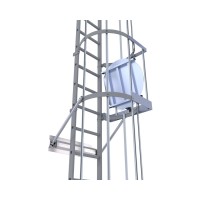 Palier rabattable d'échelle à crinoline | L'Echelle Européenne