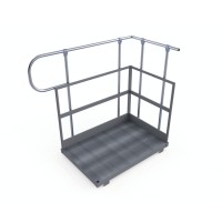 Réhausse de garde-corps pour palier d'échelle à crinoline | L'Echelle ...