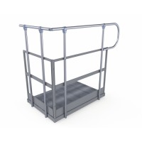 Réhausse de garde-corps pour palier d'échelle à crinoline | L'Echelle ...