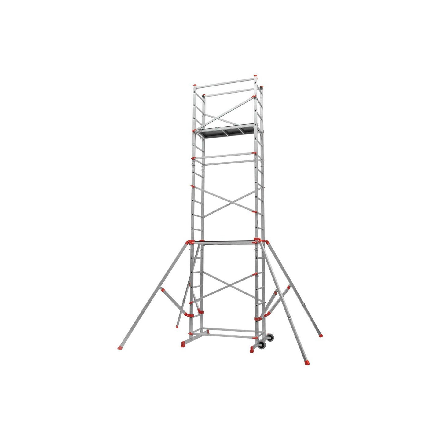 Échafaudage roulant Aluminium Dynamic Pack A + B + C | 6,13 m – L ...